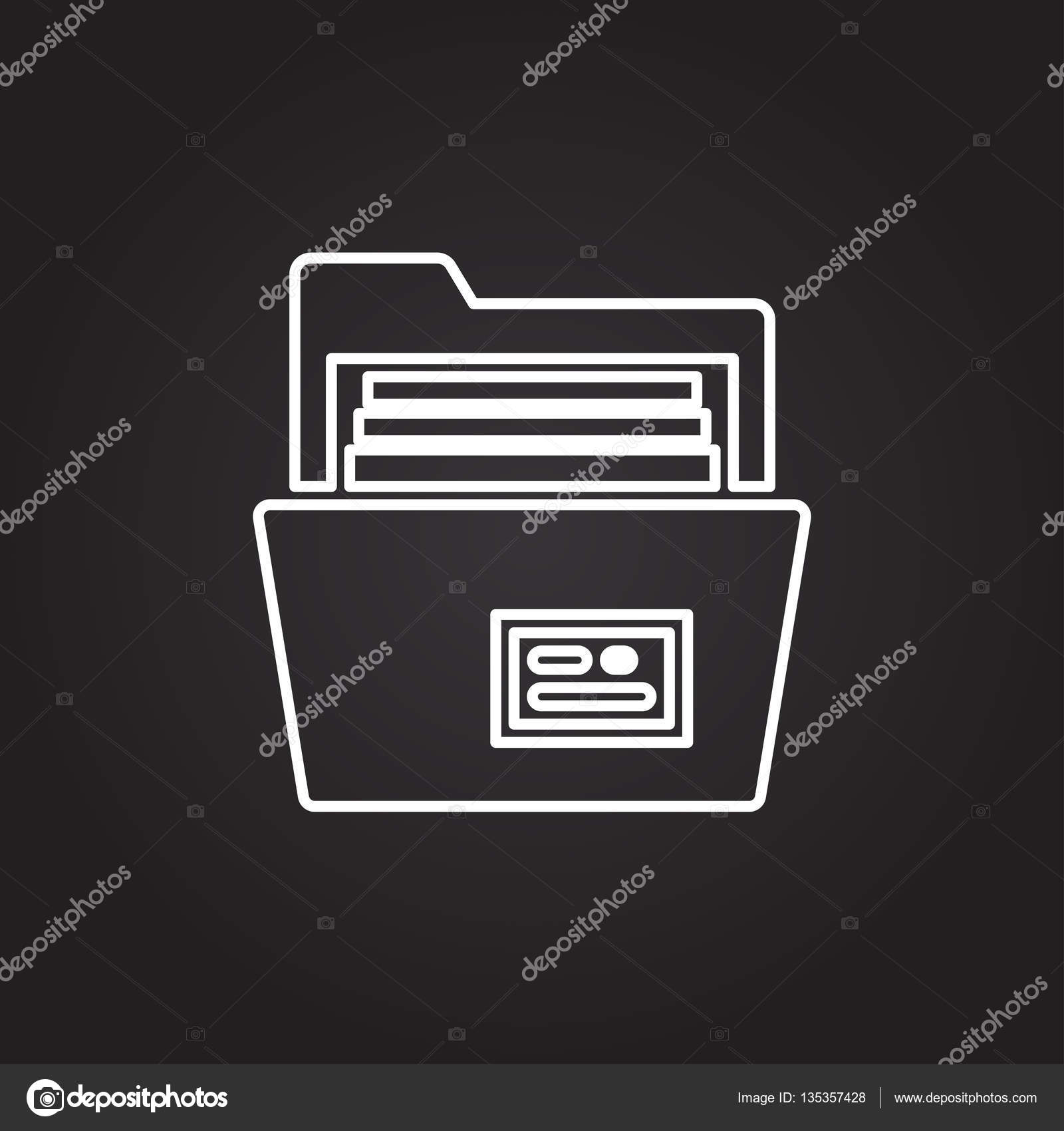 Icon of computer file sign Stock Vector by ©ibrandify 135357428