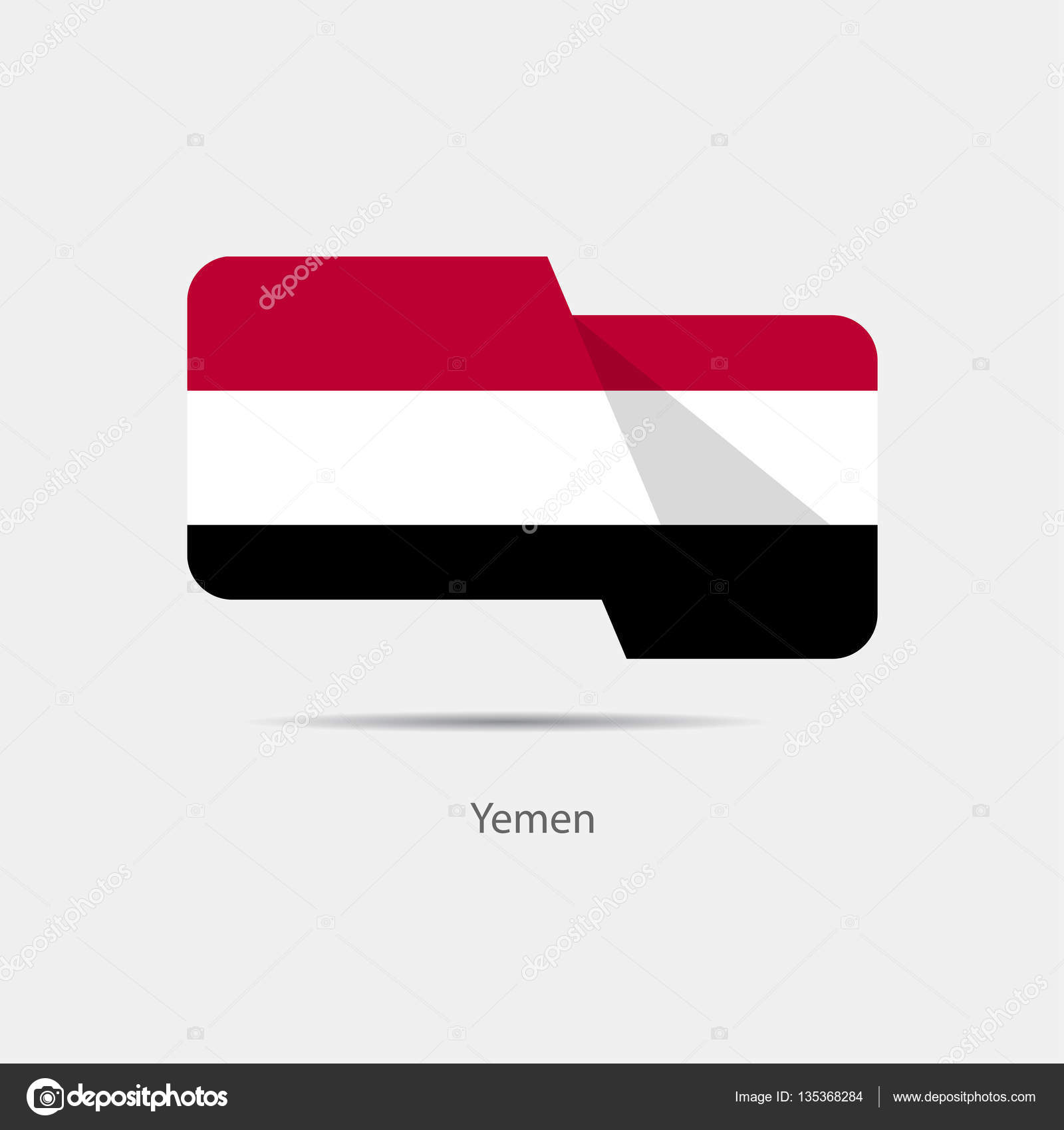 Yemen national flag logo Stock Vector Image by ©ibrandify #135368284