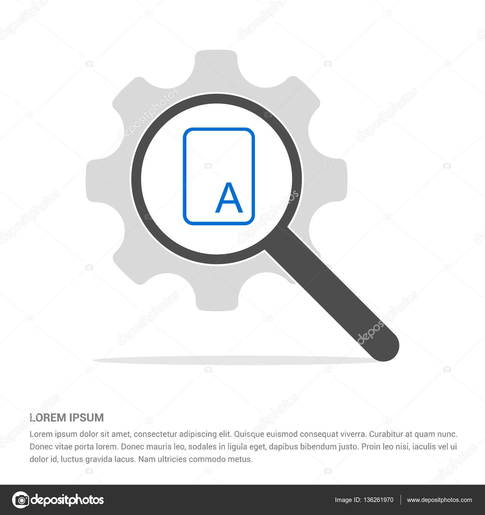 Icono de lupa Vector de stock #136261970 de ©ibrandify