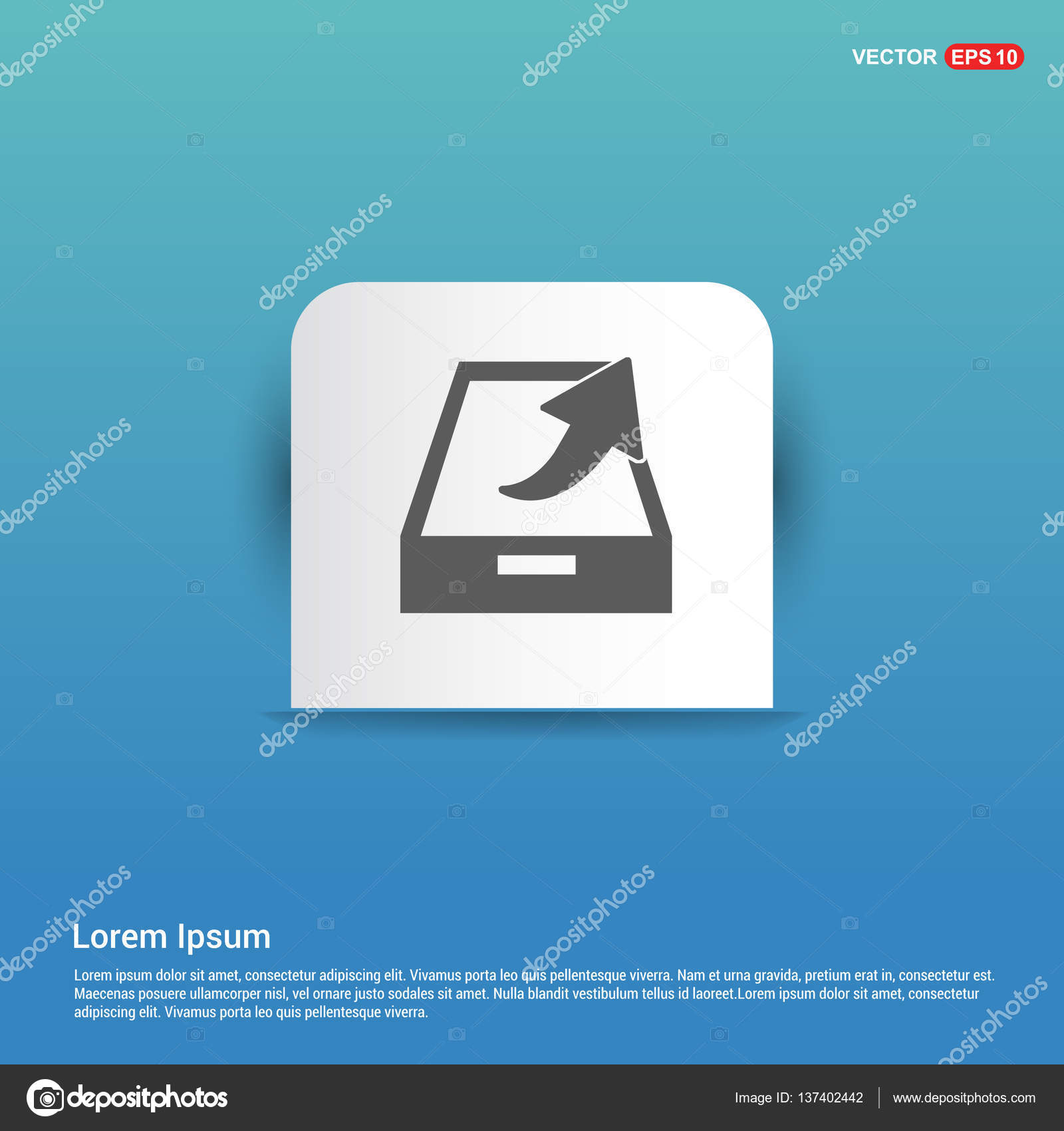 Box with arrow icon Stock Vector by ©ibrandify 137402442
