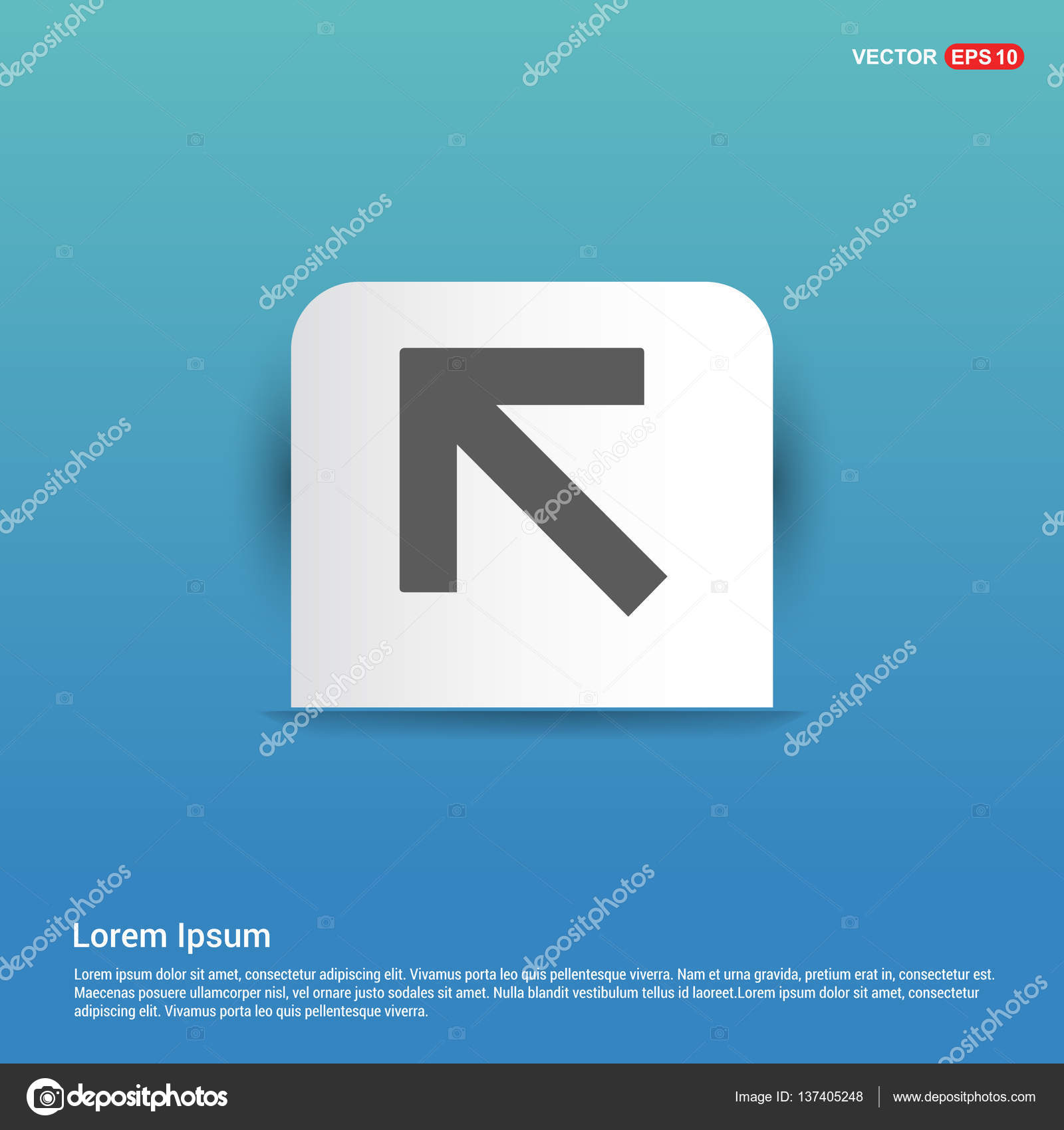 Arrow blue icon Stock Vector by ©ibrandify 137405248