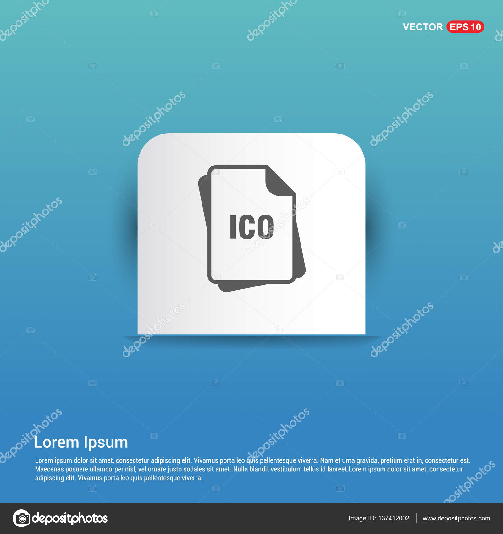 Ícono del formato de archivo ICO vector, gráfico vectorial © ibrandify ...