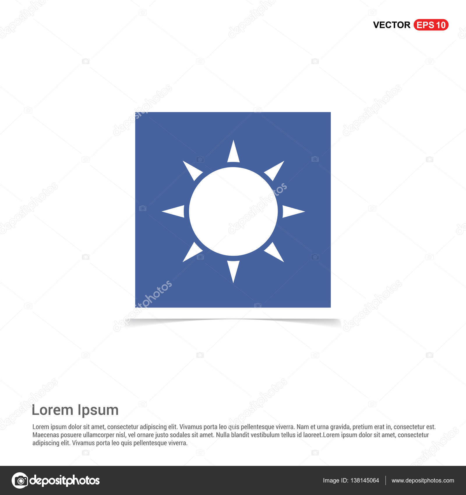 Weather sun icon Stock Vector by ©ibrandify 138145064