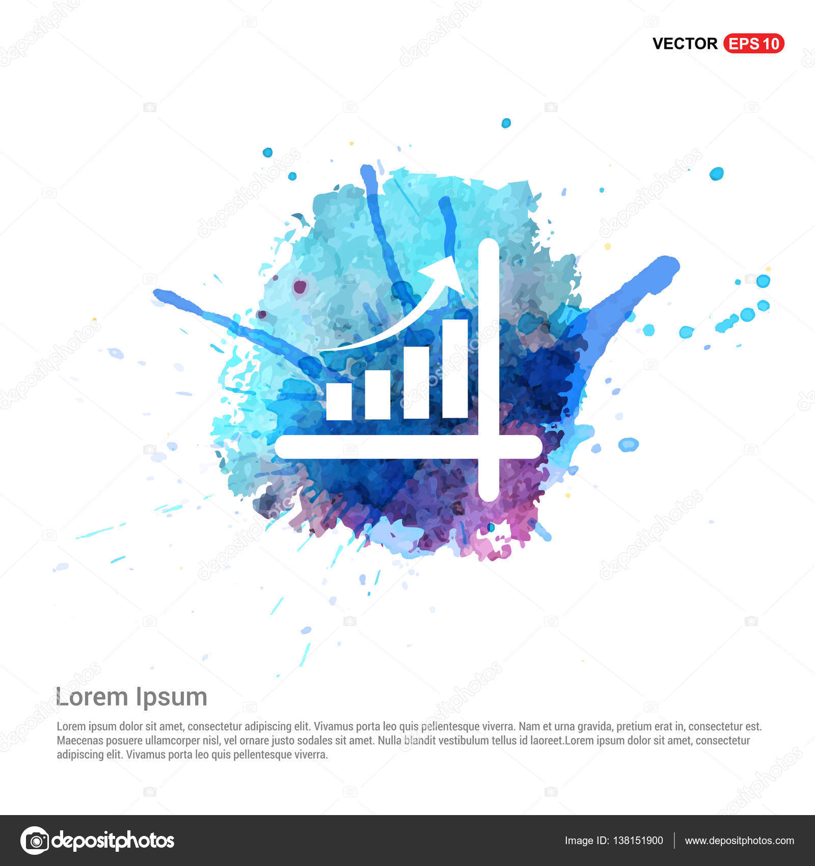 Graph flat icon Stock Vector by ©ibrandify 138151900