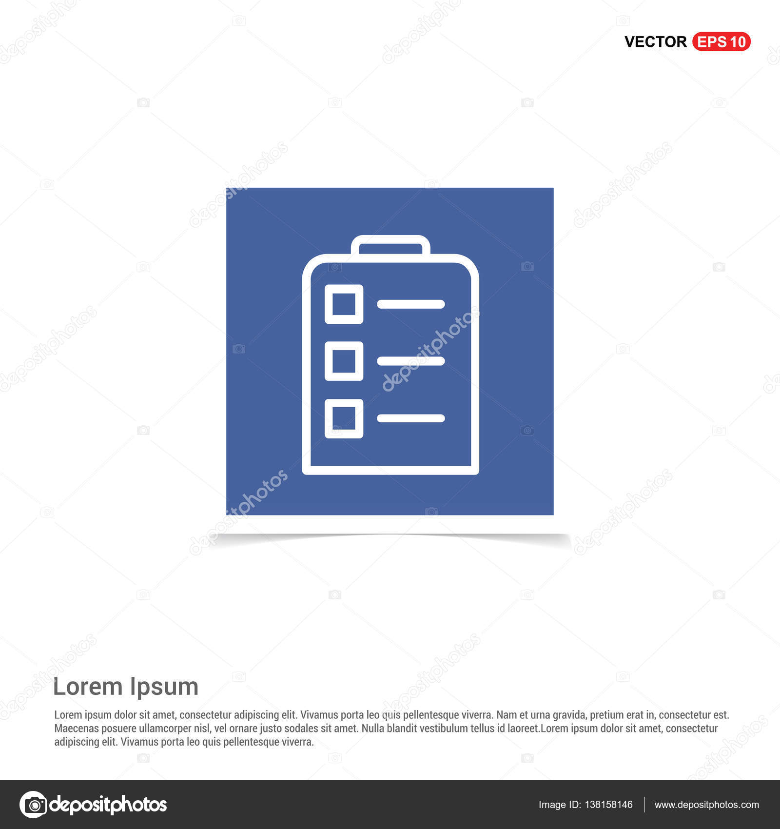 Checklist flat icon Stock Vector by ©ibrandify 138158146