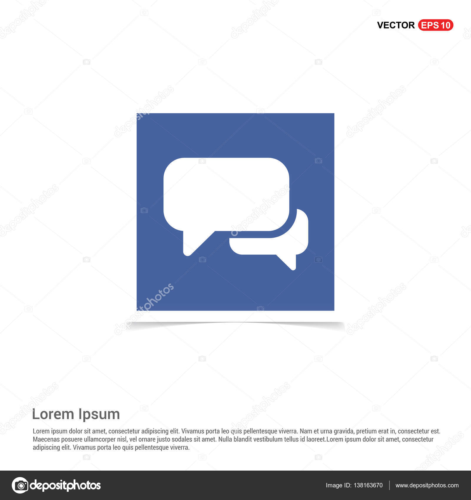 Speech bubble icon Stock Vector by ©ibrandify 138163670