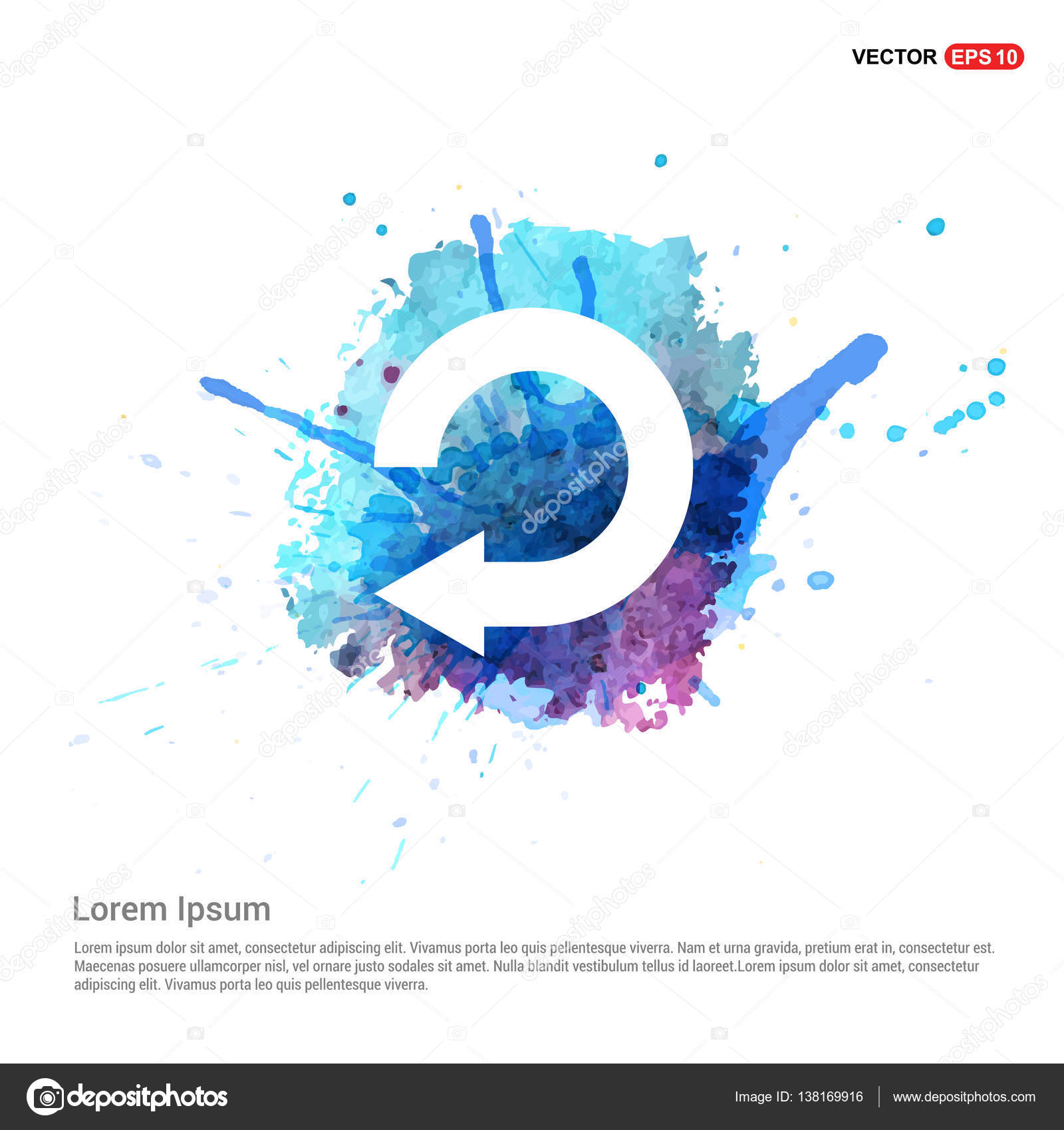 Reload arrow icon Stock Vector Image by ©ibrandify #138169916