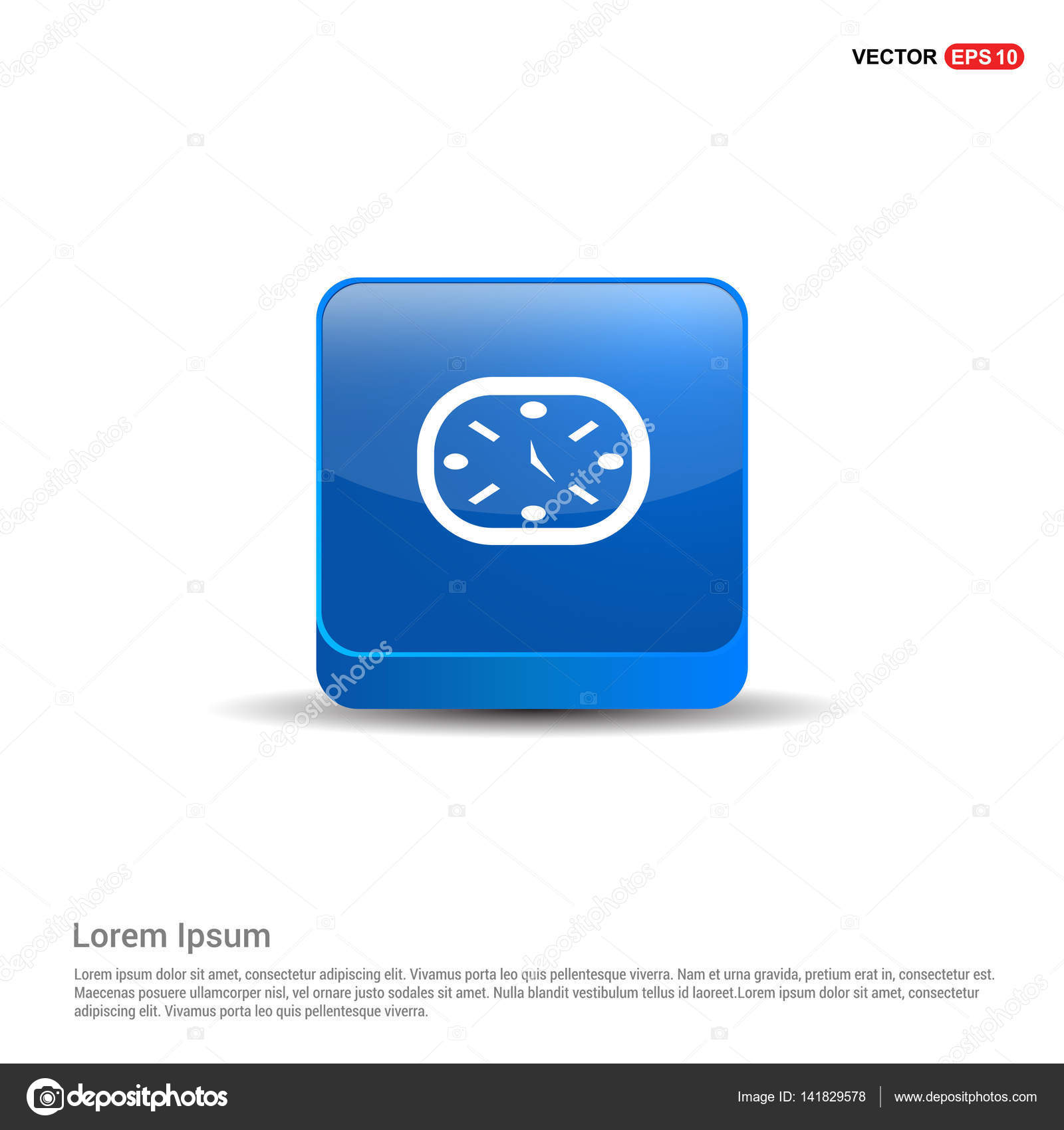 Time clock icon Stock Vector by ©ibrandify 141829578