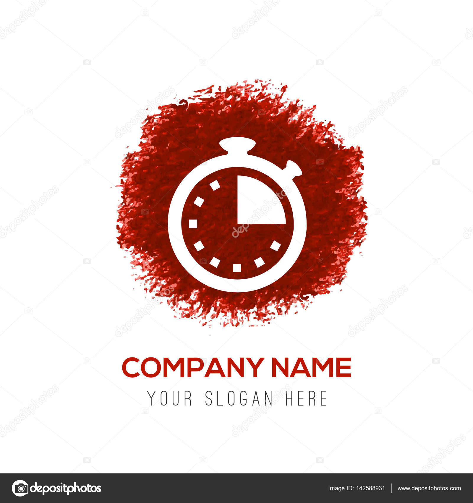 Time clock icon Stock Vector by ©ibrandify 142588931