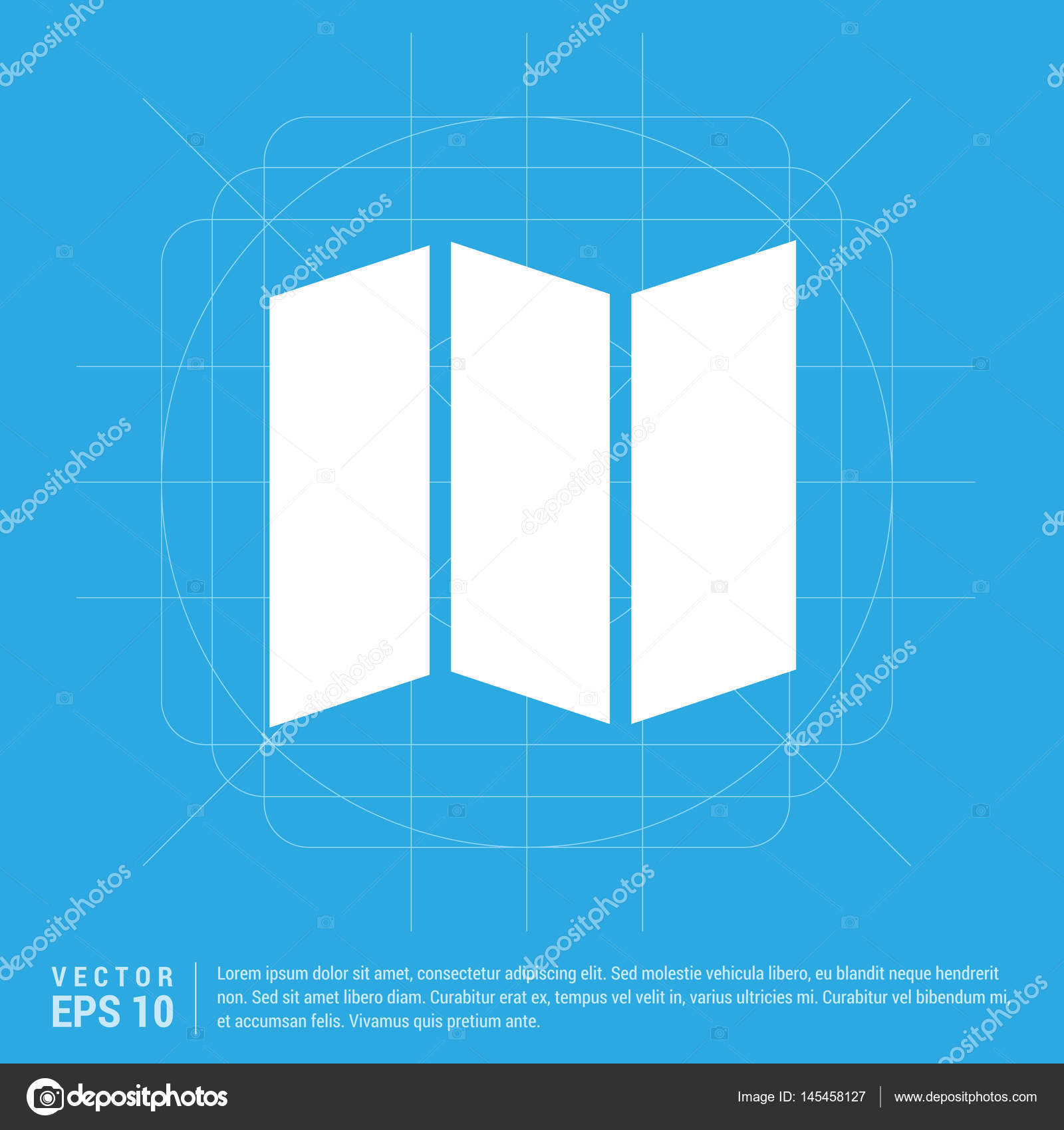 Paper map icon Stock Vector by ©ibrandify 145458127