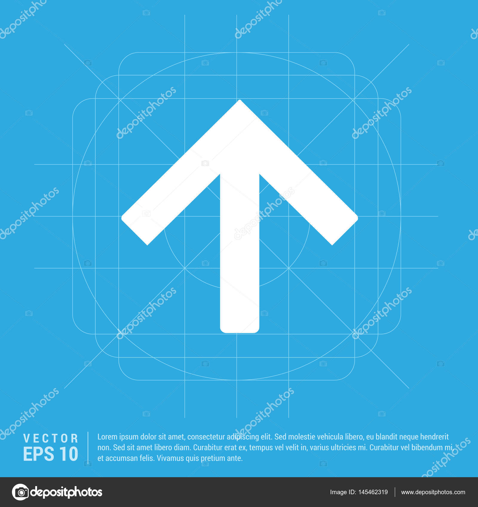 Up arrow icon Stock Vector by ©ibrandify 145462319