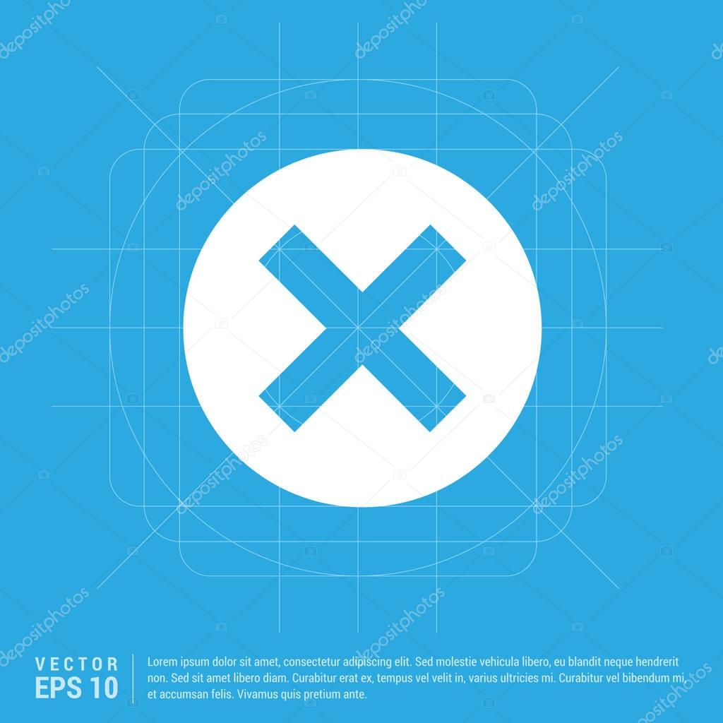 Delete cross icon — Stock Vector © ibrandify #145461989 Delete cross icon — Stock Vector © ibrandify #145461989