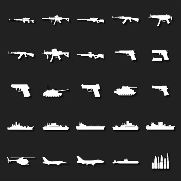 Set of the military icons Stock Vector by ©ibrandify 146012675