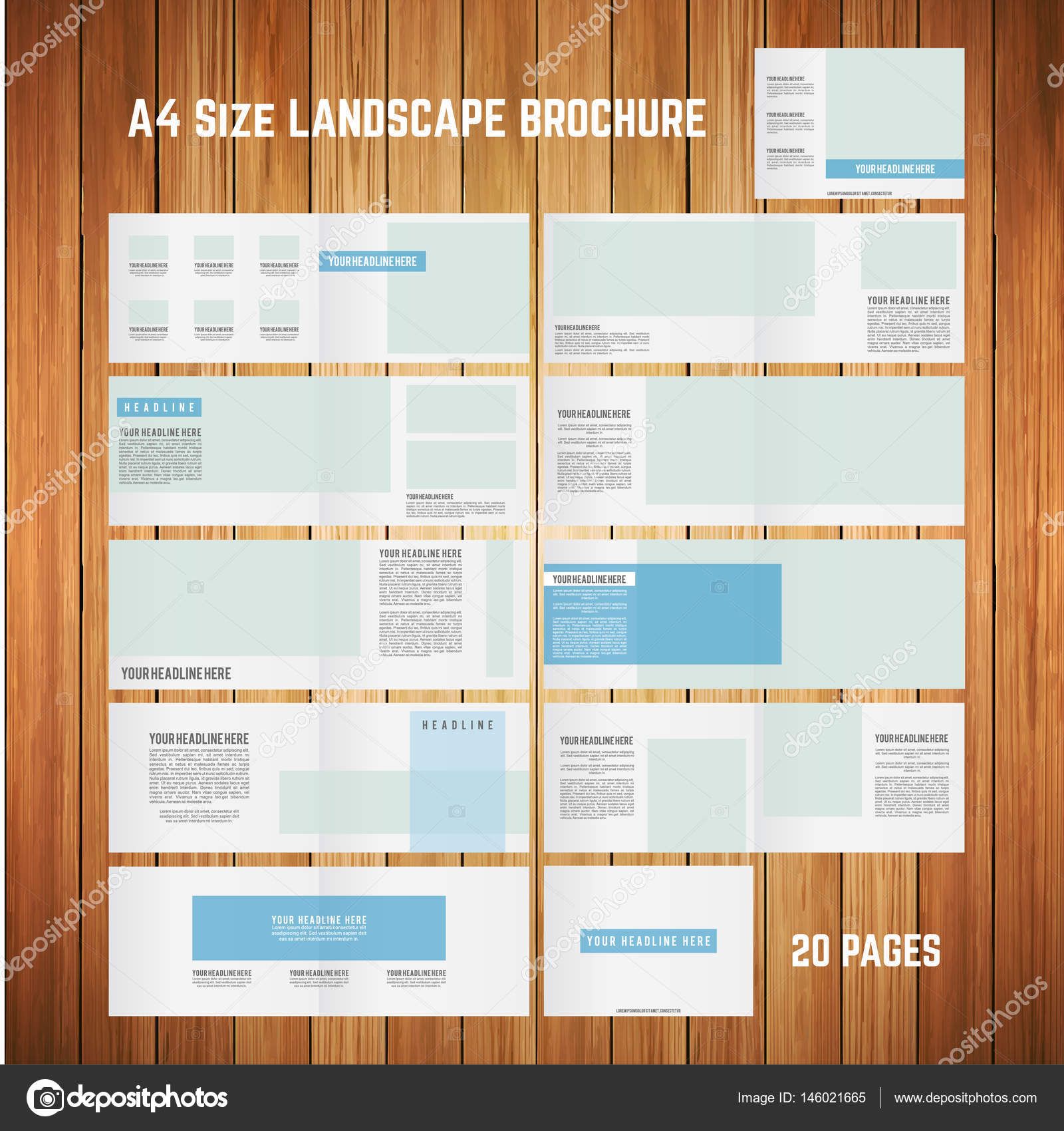 Book cover and pages template Stock Vector Image by ©ibrandify #146021665