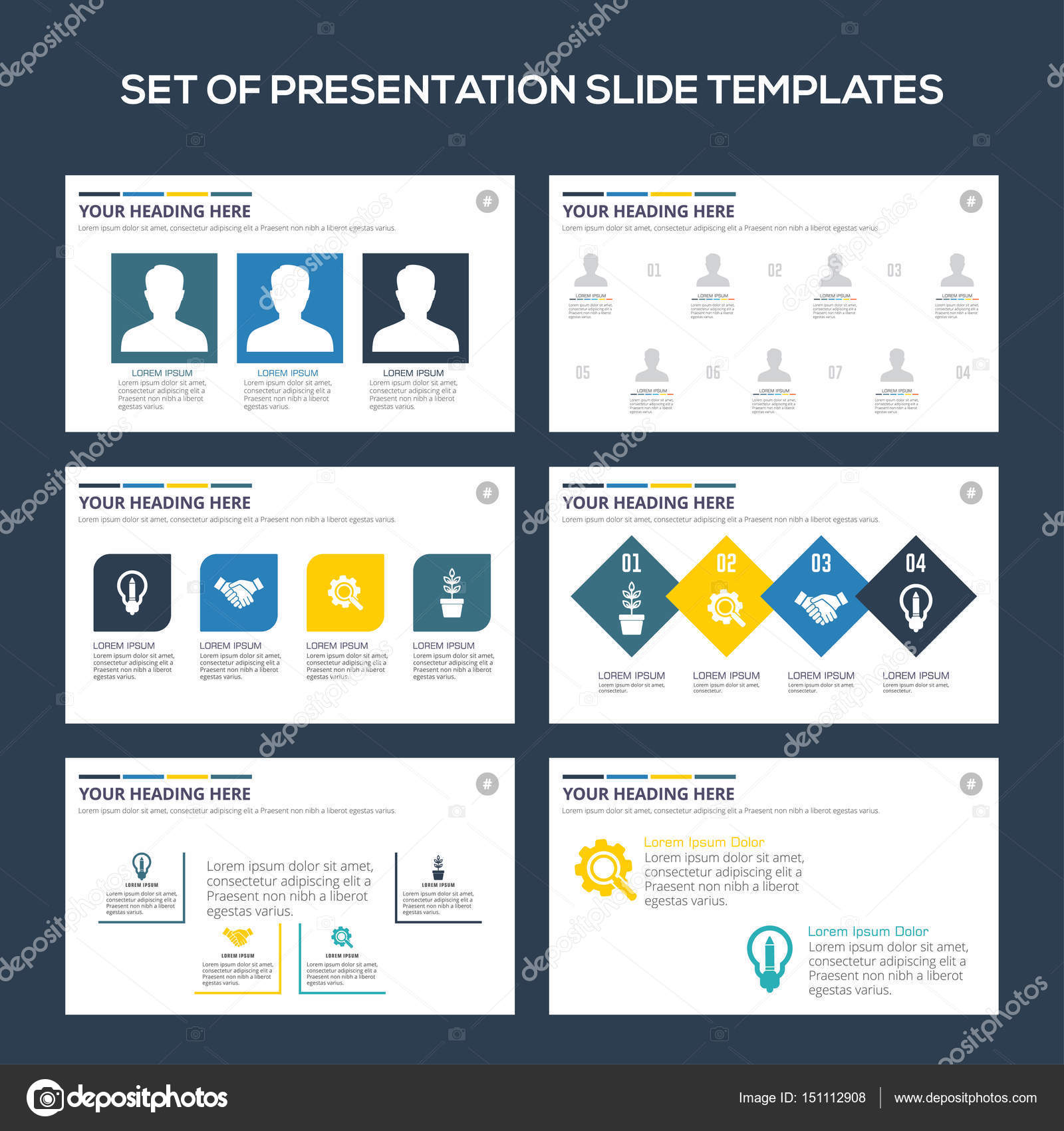 Infographic elements for presentation templates Stock Vector Image by ...