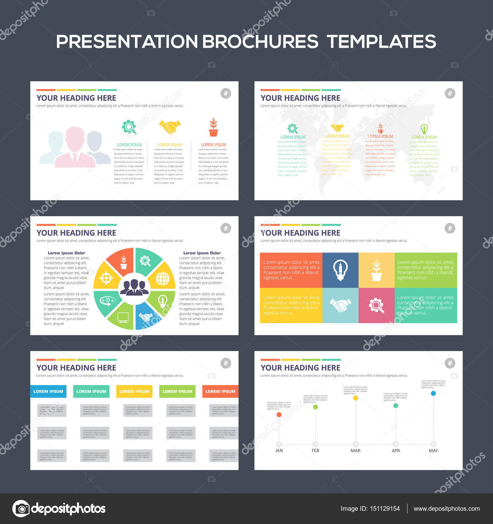 Infographic elements for presentation templates Stock Vector Image by ...
