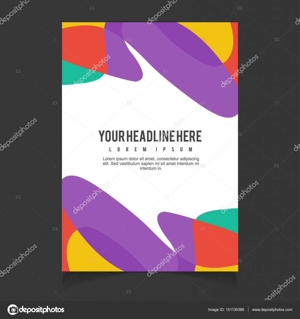 Colorful template for brochure Stock Vector Image by ©ibrandify #151130386