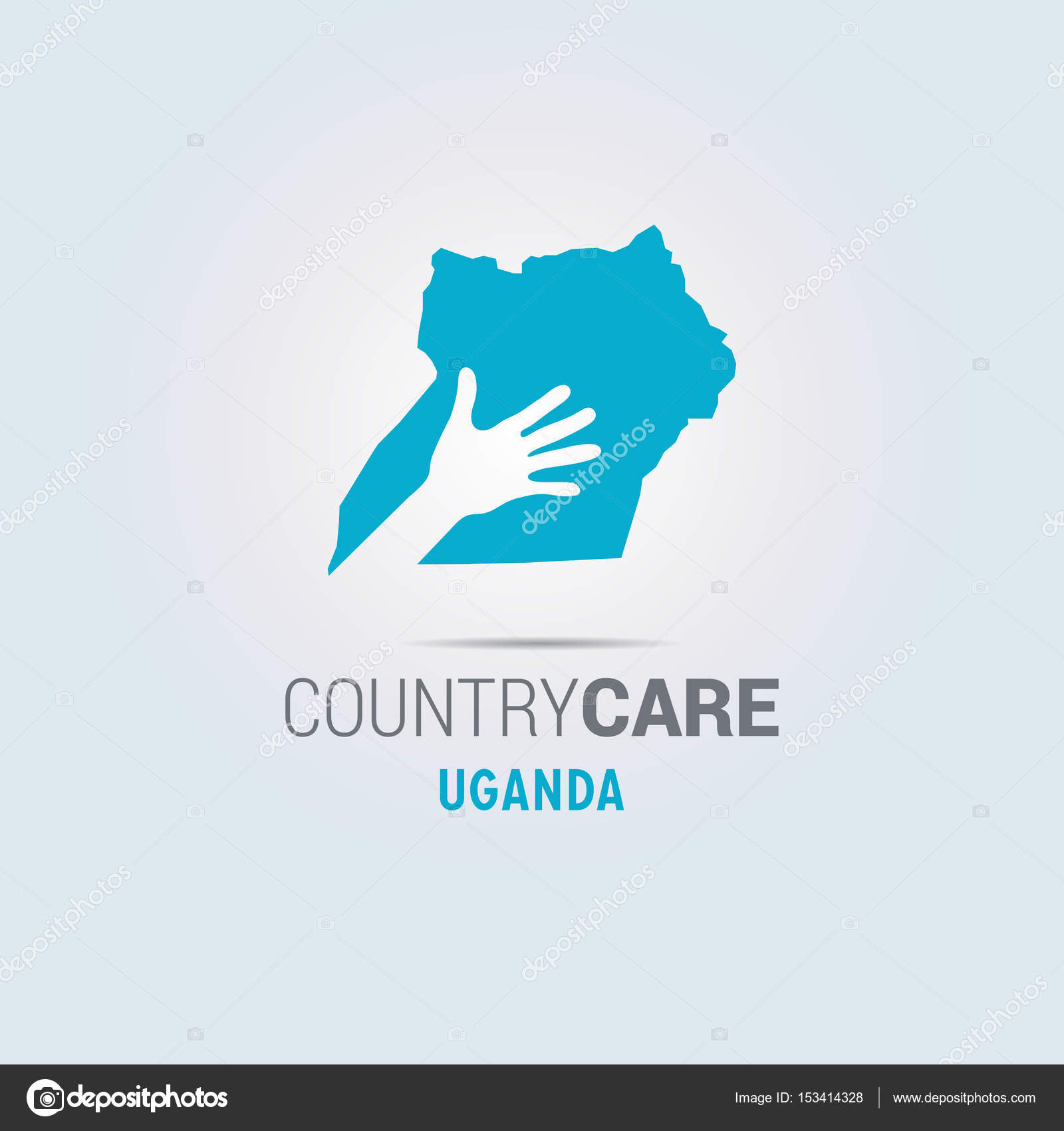 Blue map with hand Stock Vector Image by ©ibrandify #153414328