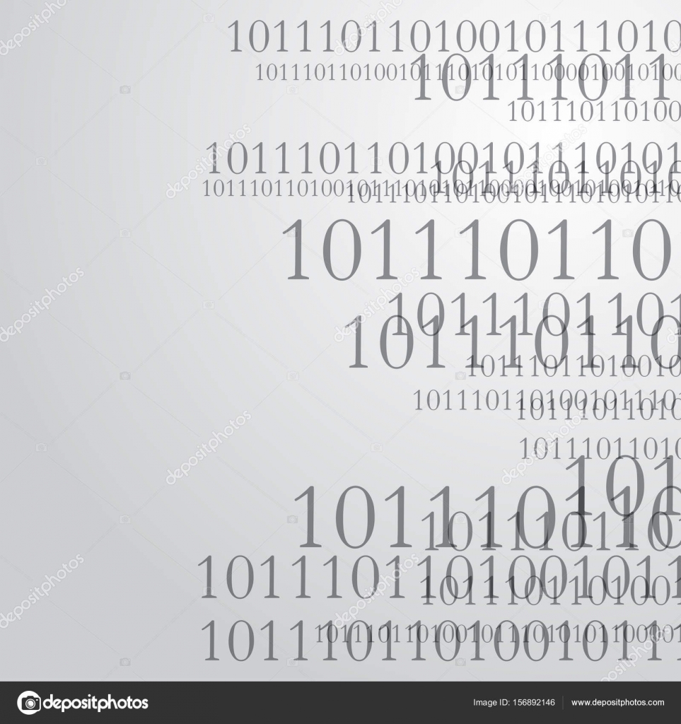 Binary code with black digits Stock Vector Image by ©ibrandify #156892146