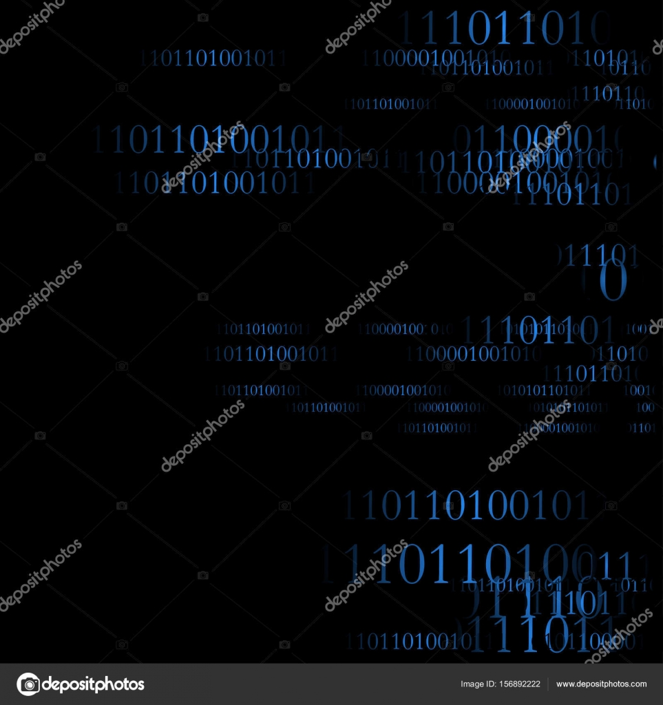 Binary code with blue digits Stock Vector by ©ibrandify 156892222