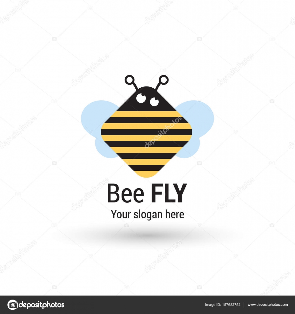 Diseño del logo Bee fly Vector de stock #157682752 de ©ibrandify