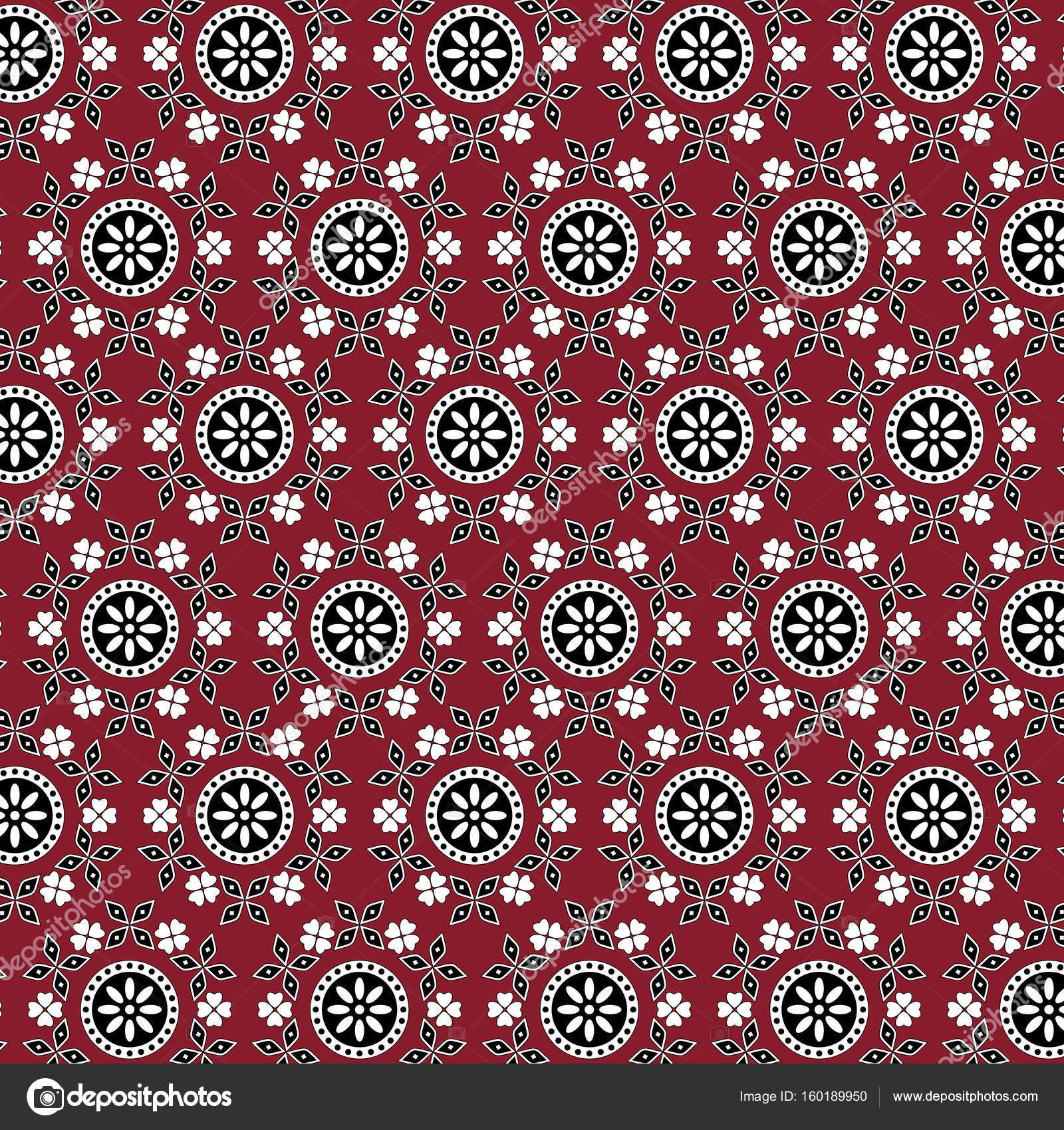Red Sindhi Ajrak Pattern Stock Vector by ©ibrandify 160189950