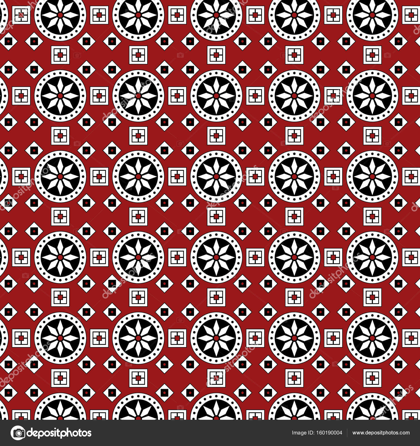 Red Sindhi Ajrak Pattern Stock Vector by ©ibrandify 160190004