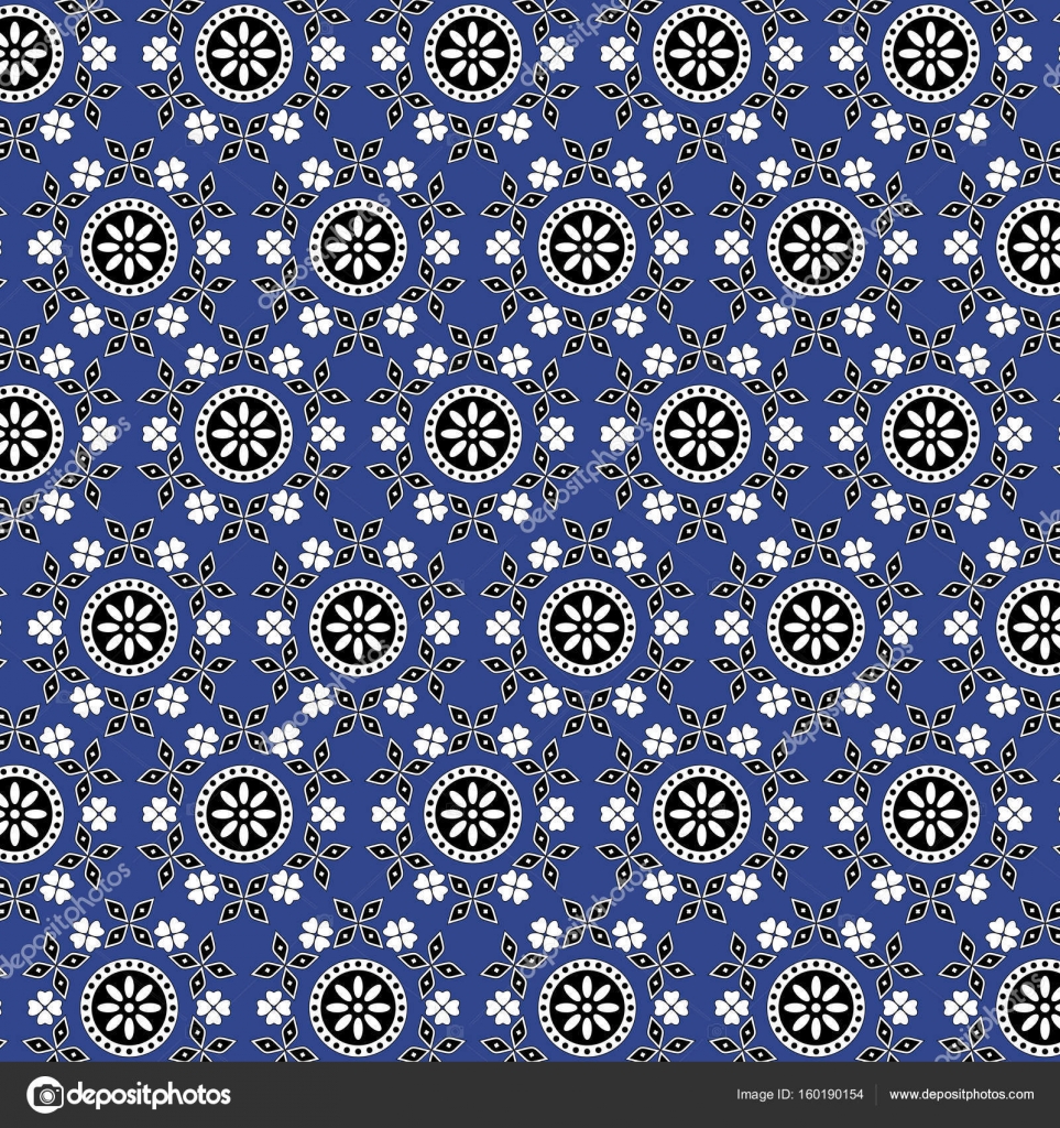 Blue Sindhi Ajrak Pattern Stock Vector by ©ibrandify 160190154