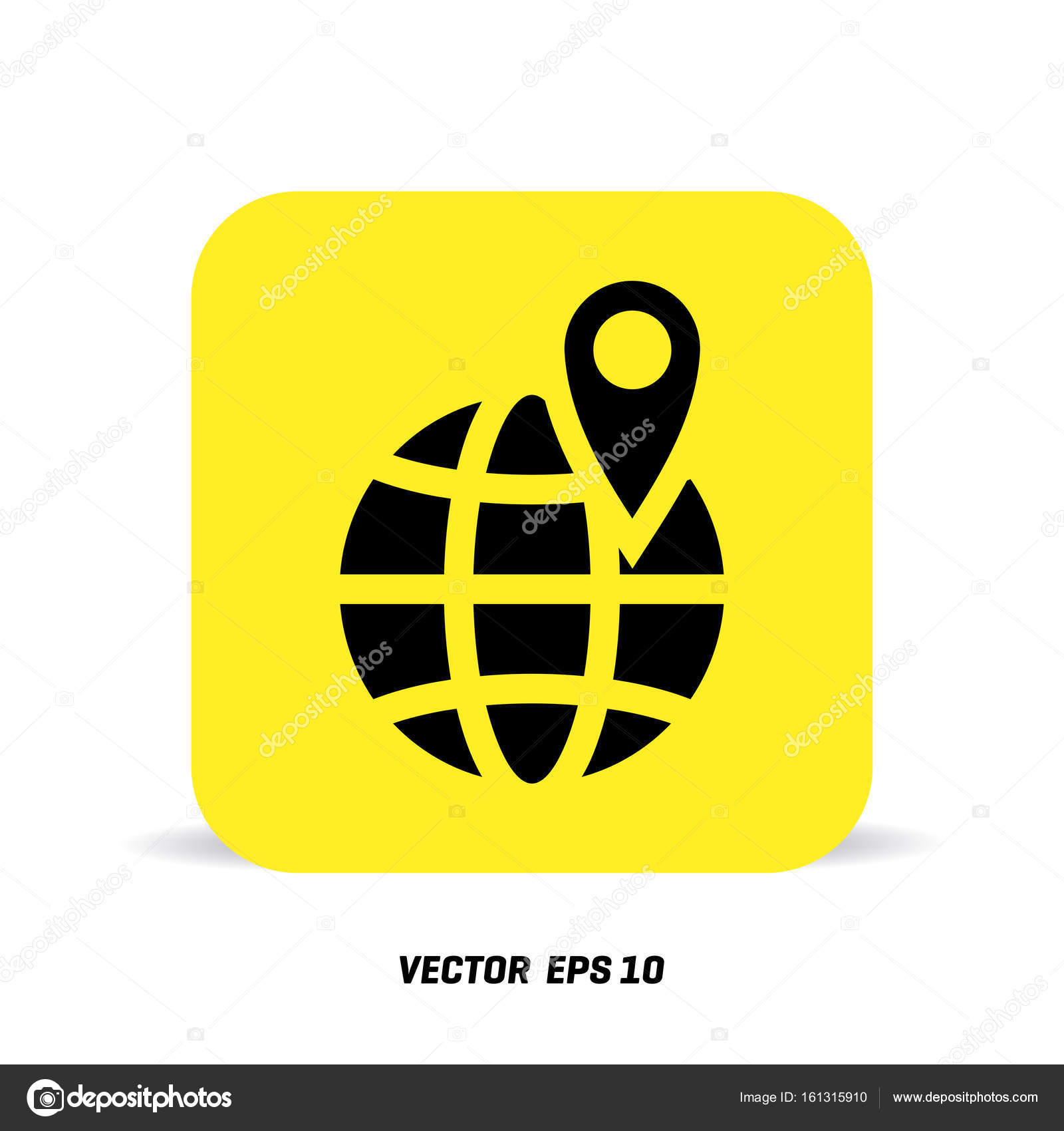 Globe map icon Stock Vector Image by ©ibrandify #161315910