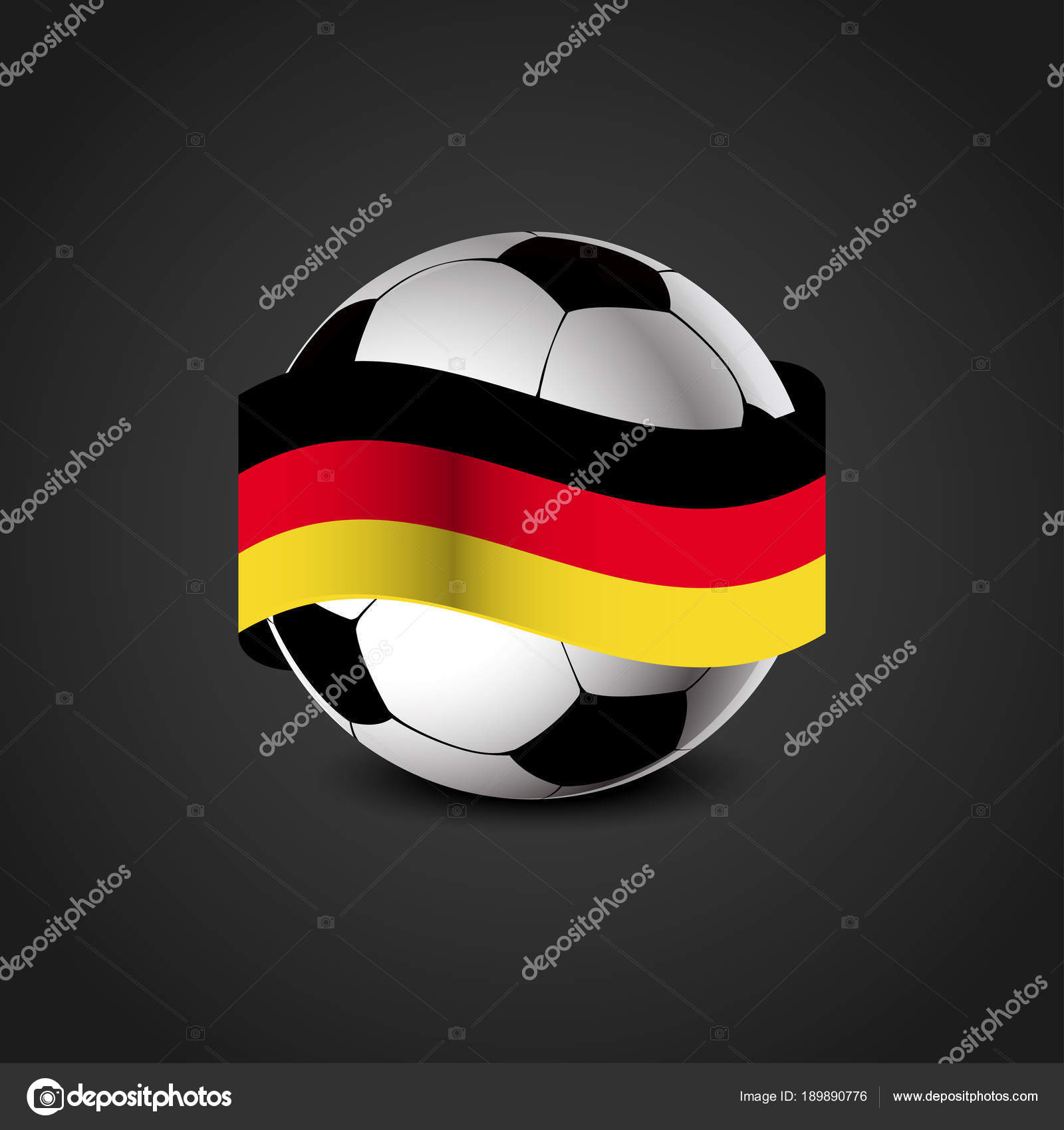 Germany Flag Soccer Ball Stock Vector by ©ibrandify 189890776