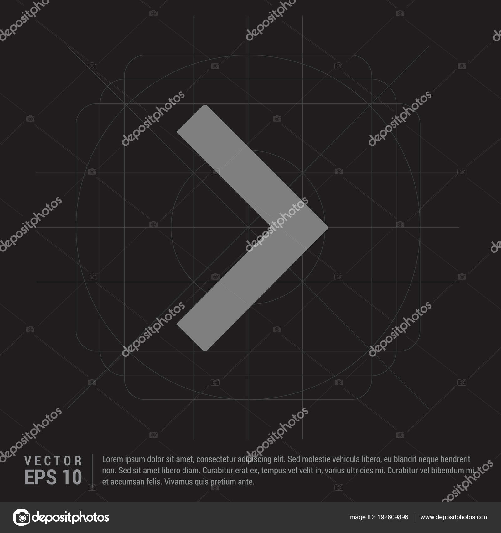 Next Arrow Icon Black Background Stock Vector Image by ©ibrandify ...