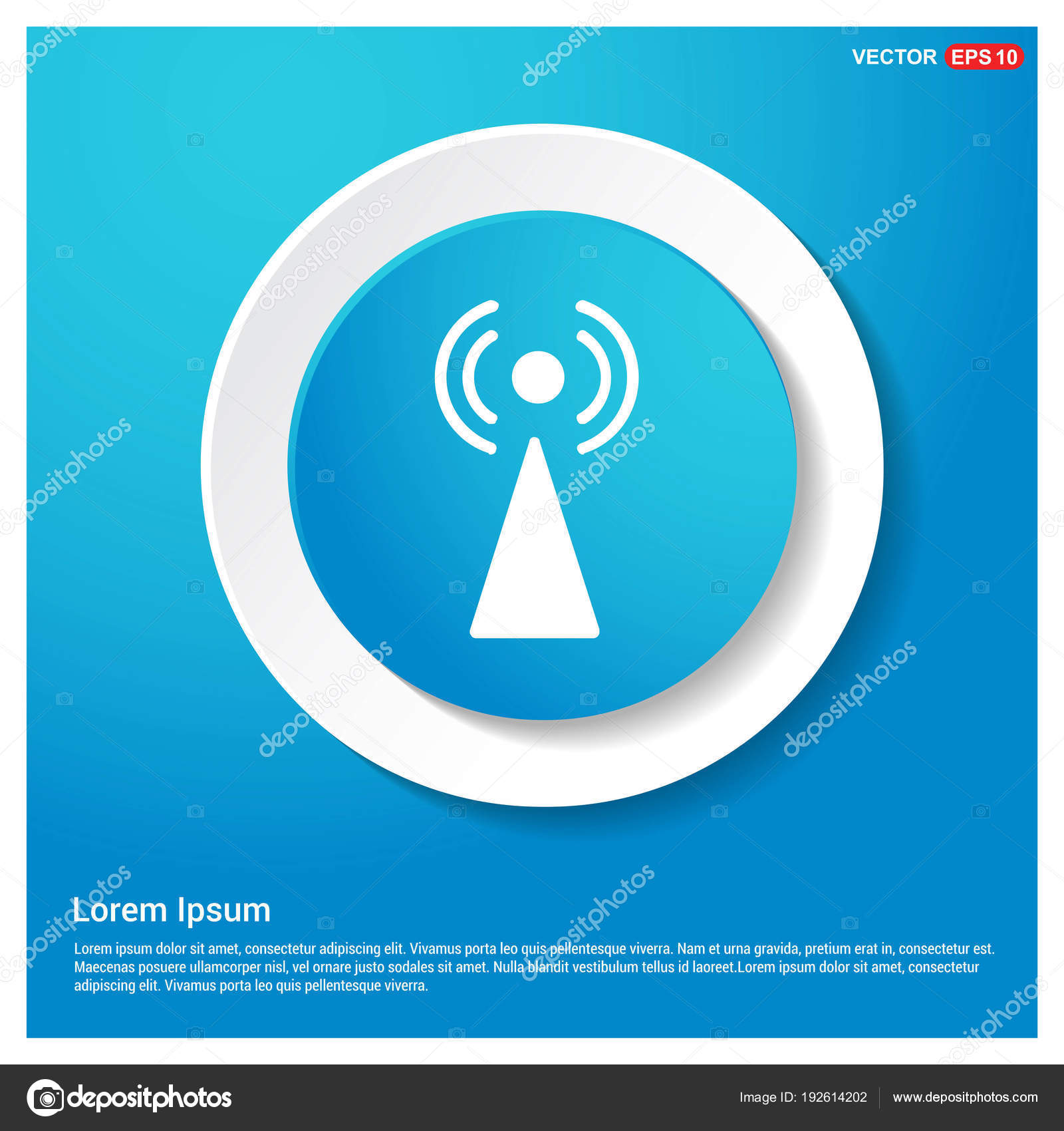 Wifi Icon Blue Background Stock Vector Image by ©ibrandify #192614202