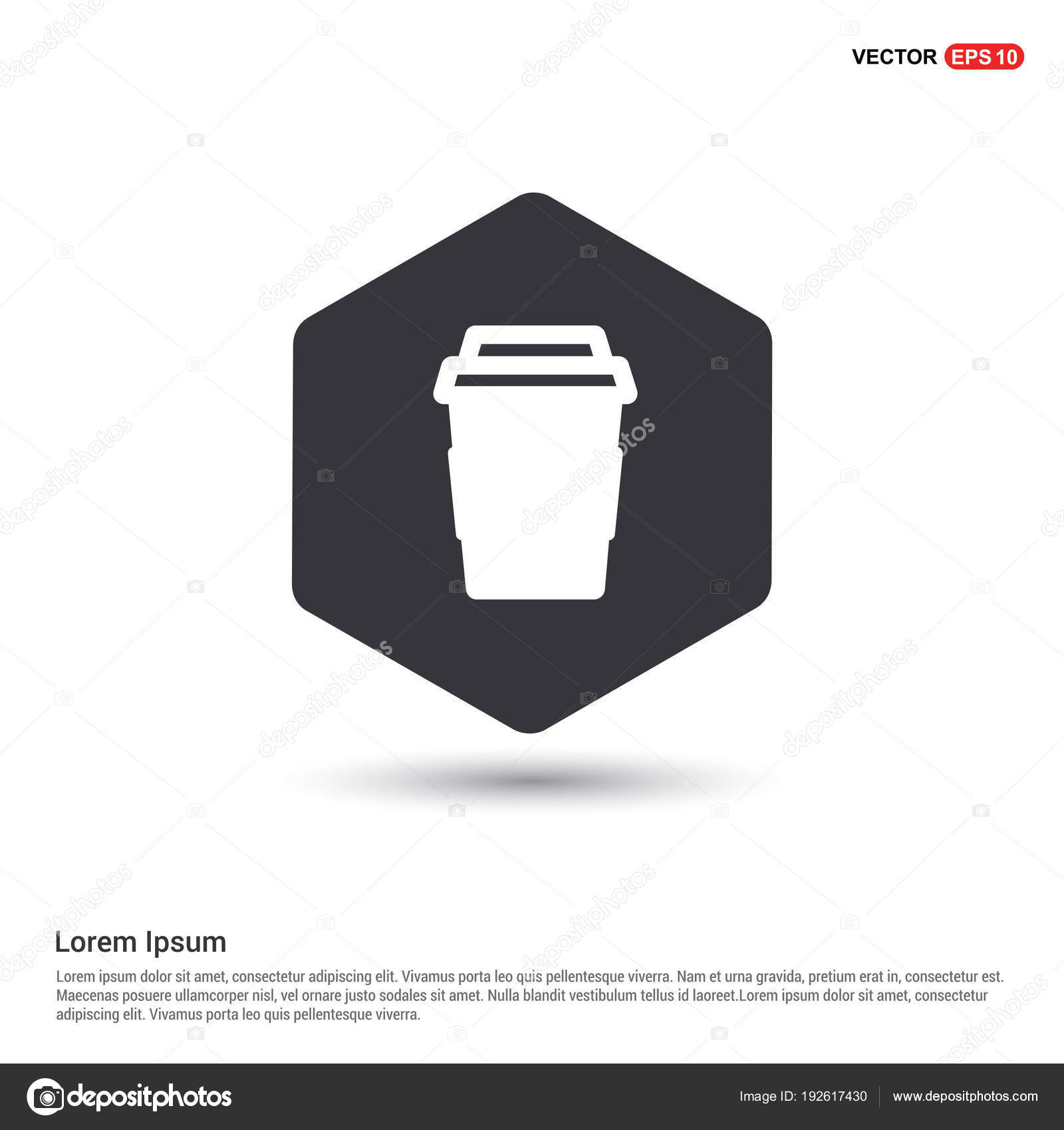 Coffee Cup Icon White Background Stock Vector Image by ©ibrandify ...
