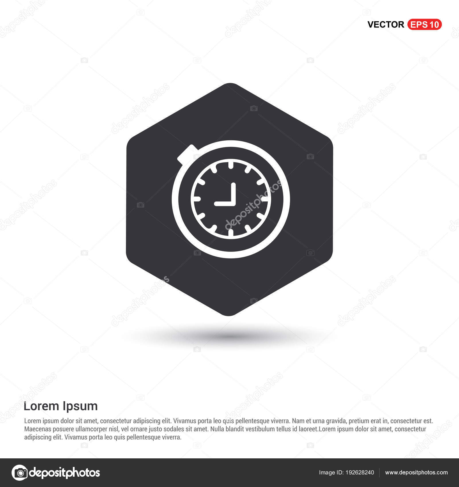 Stopwatch Icon White Background Stock Vector Image by ©ibrandify #192628240