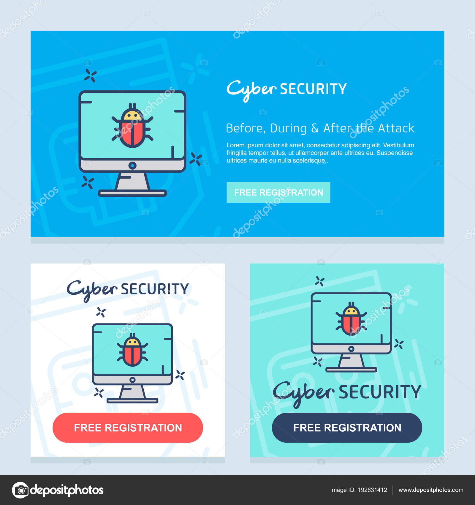 Siber Güvenlik Bayrağı Tasarım Vektörü ©ibrandify 192631412'e ait Stok ...