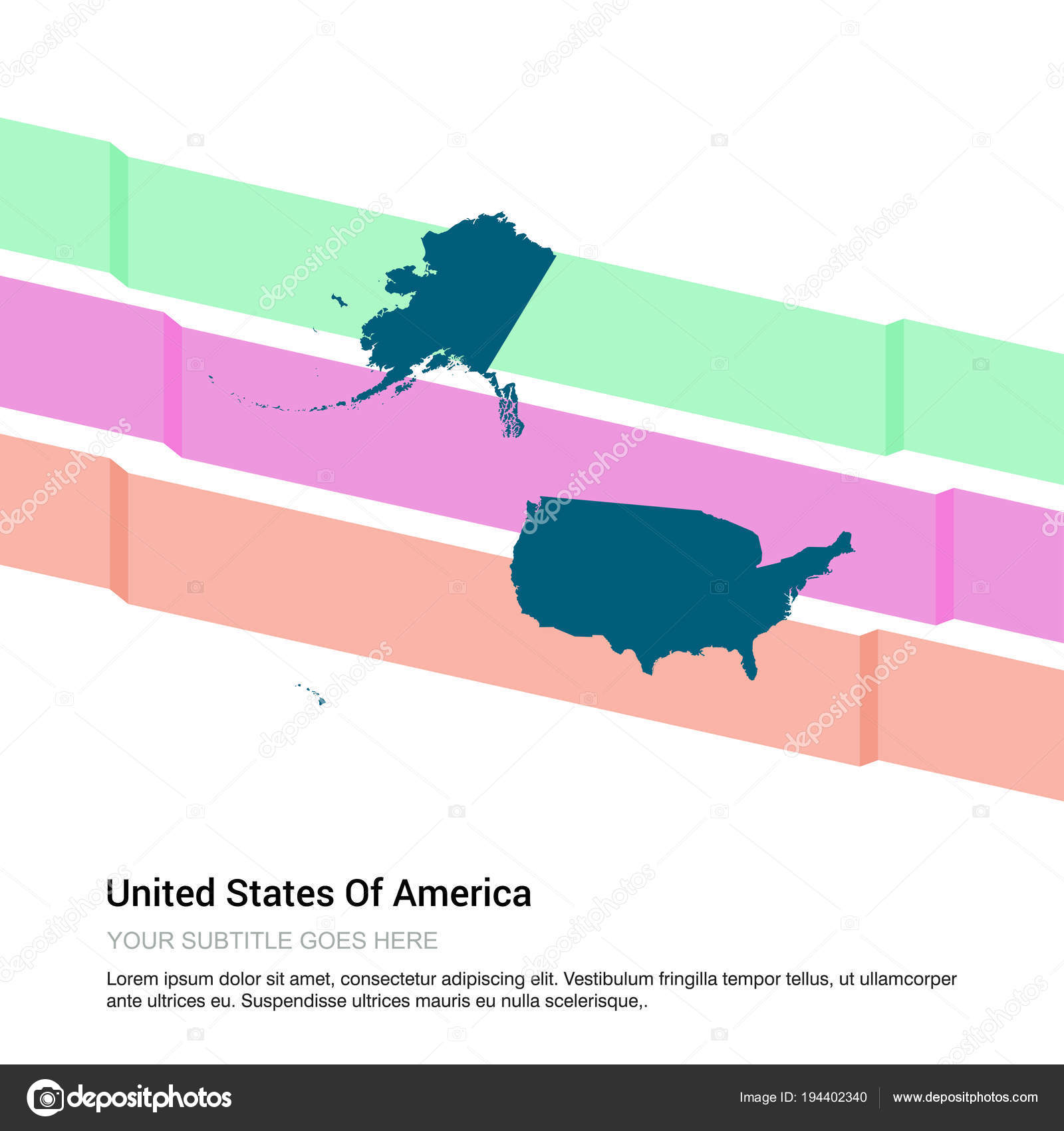 United States America Map Design White Background Vector Stock Vector ...