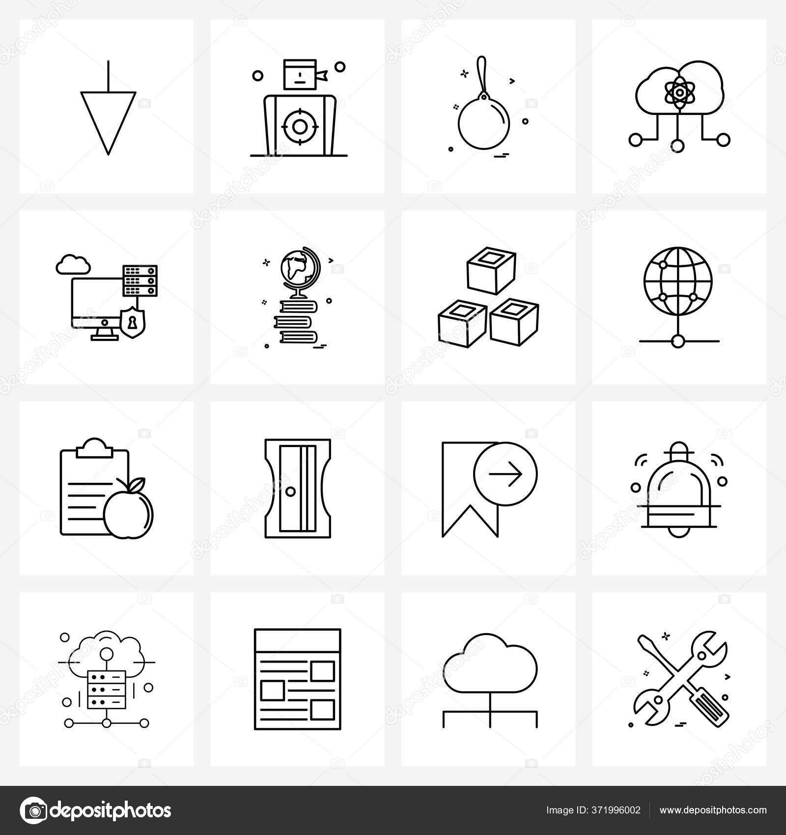 Modern Vector Line Illustration Simple Line Icons Wife Router Computer ...