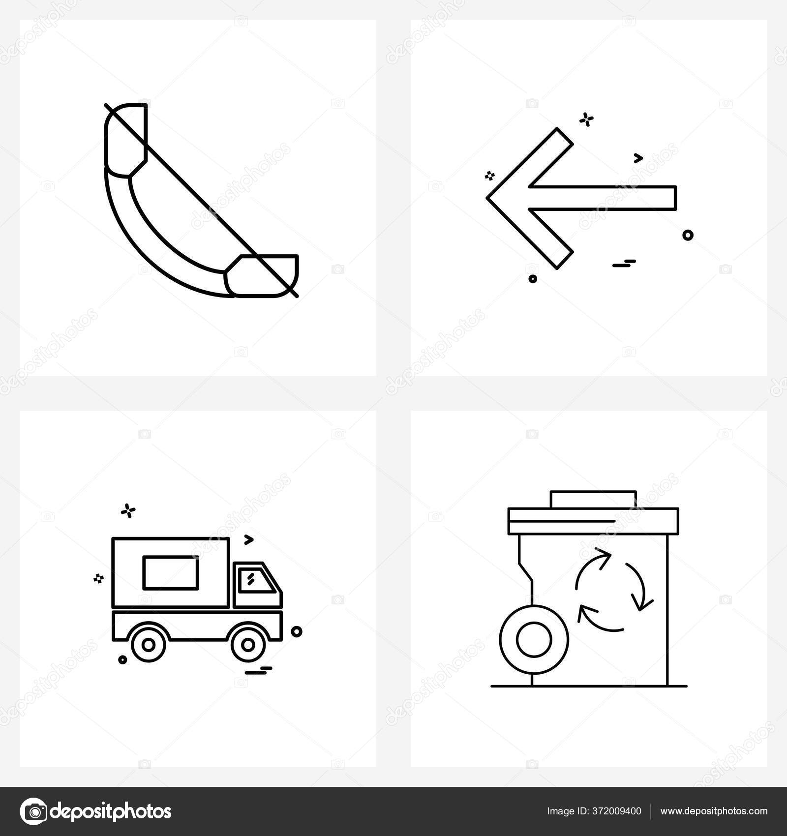 Set Icons Symbols Call Travel Tick Pointer Transportation Vector ...