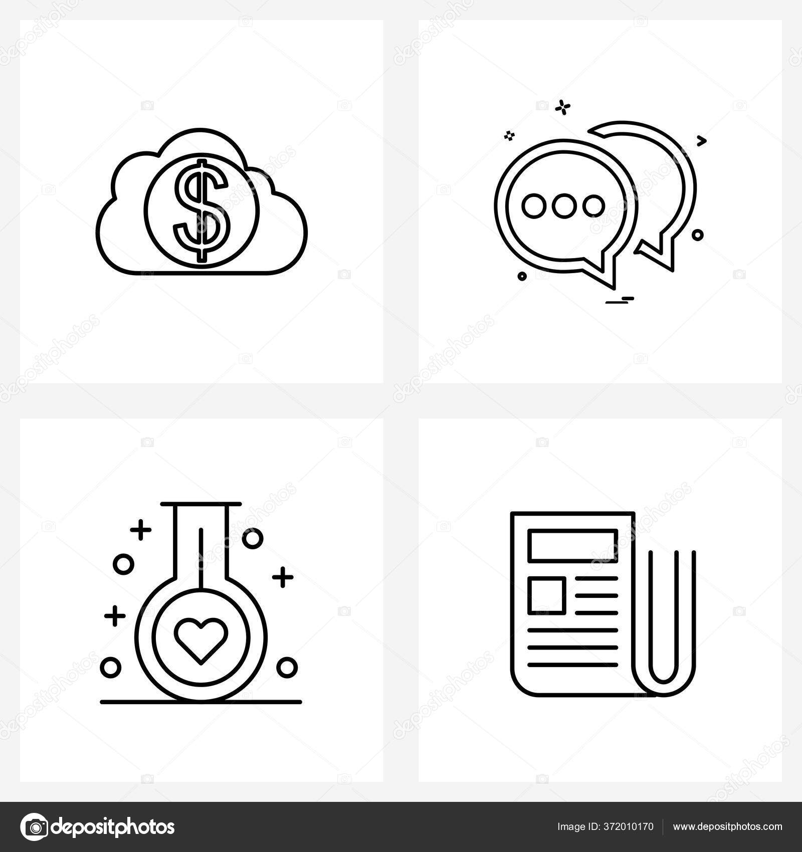 Universal Icons Pixel Perfect Symbols Cloud Flask Coin Bubble Love ...