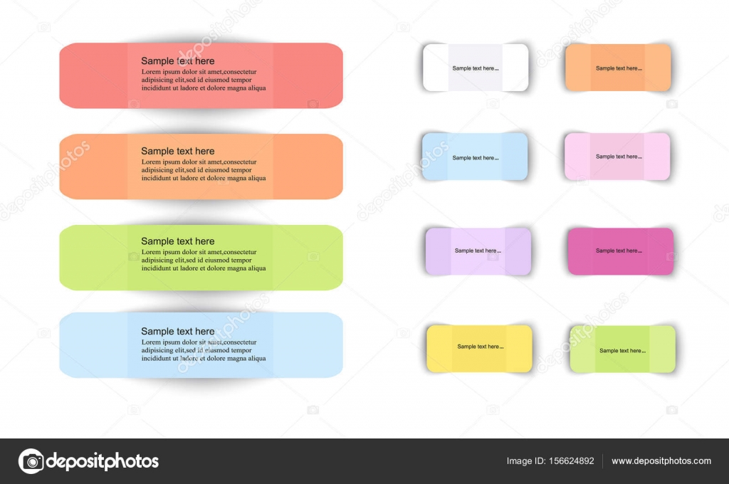 Collection of various white papers, leaves for the label ready for Your ...