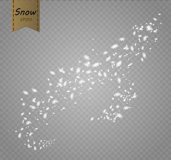 Snow falling transparent Vector Art Stock Images | Depositphotos
