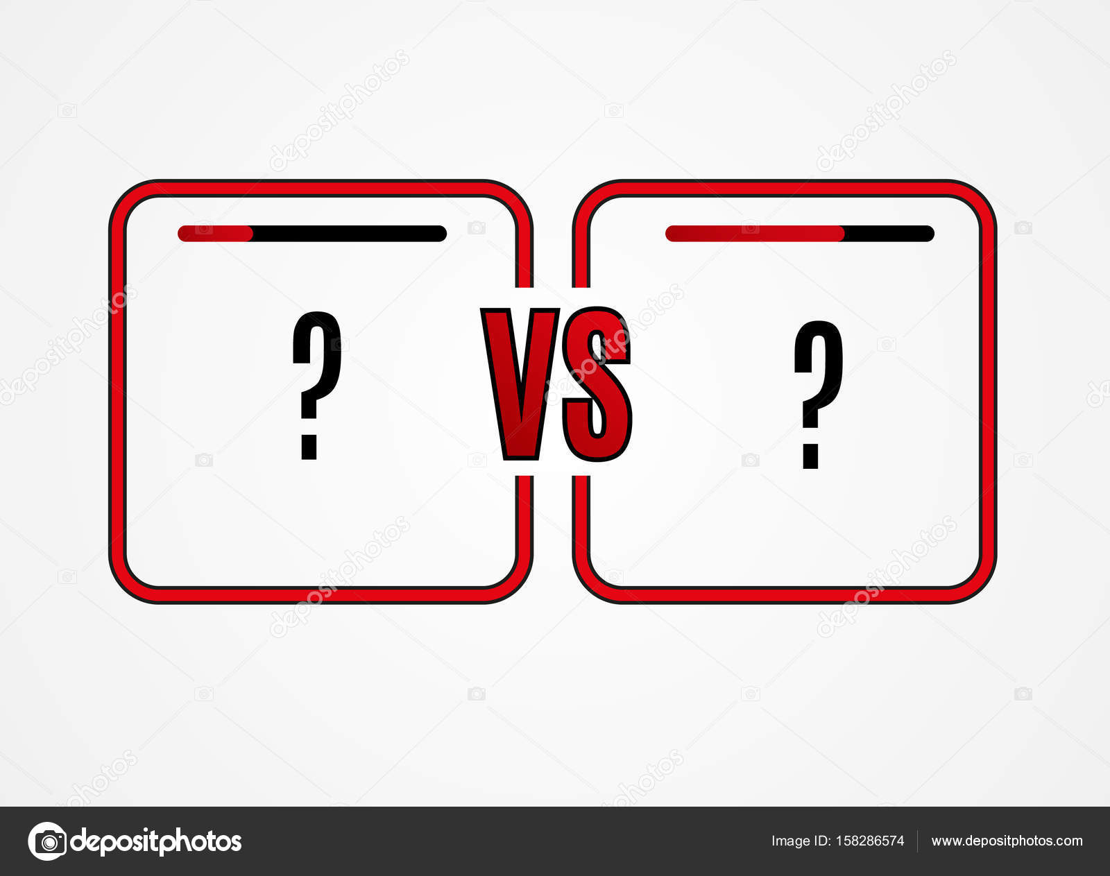 Versus Logo. VS Vector Letters Ilustração. Ícone da concorrência ...