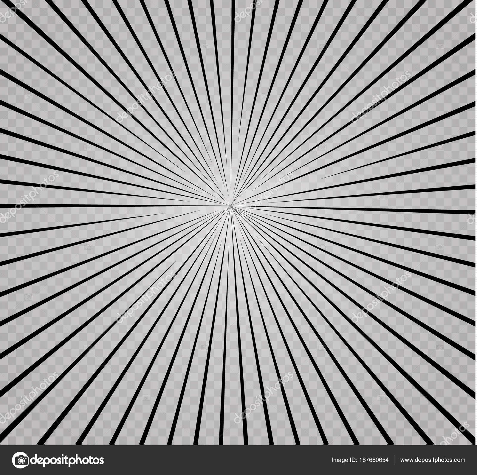 Set of isolated speed lines. The effect of movement to your design ...