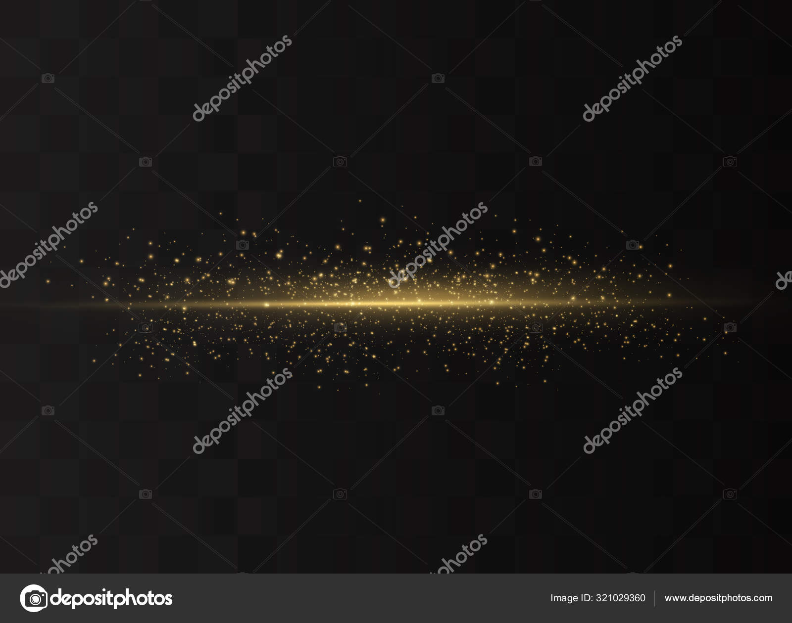 Yellow horizontal rays. Stock Vector by ©roman11998866@gmail.com 321029360