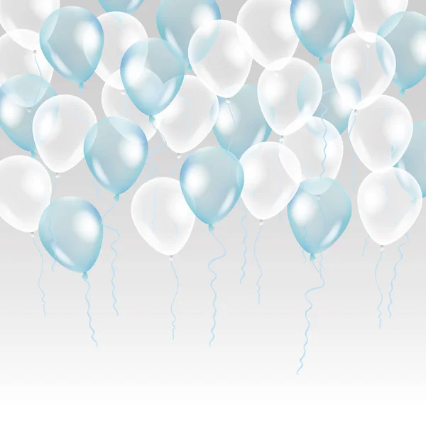 Blue balloons flying up Stock Vector Image by ©Dazdraperma #1565549