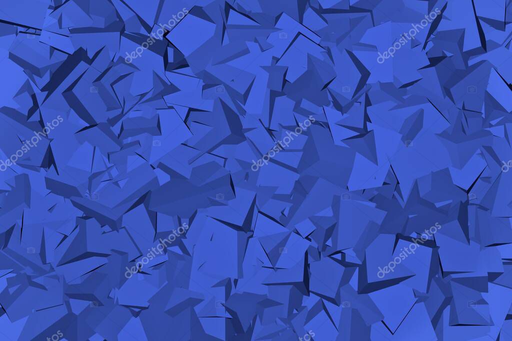 Fondo arquitectónico azul. Moderna composición en arco de hormigón en ...