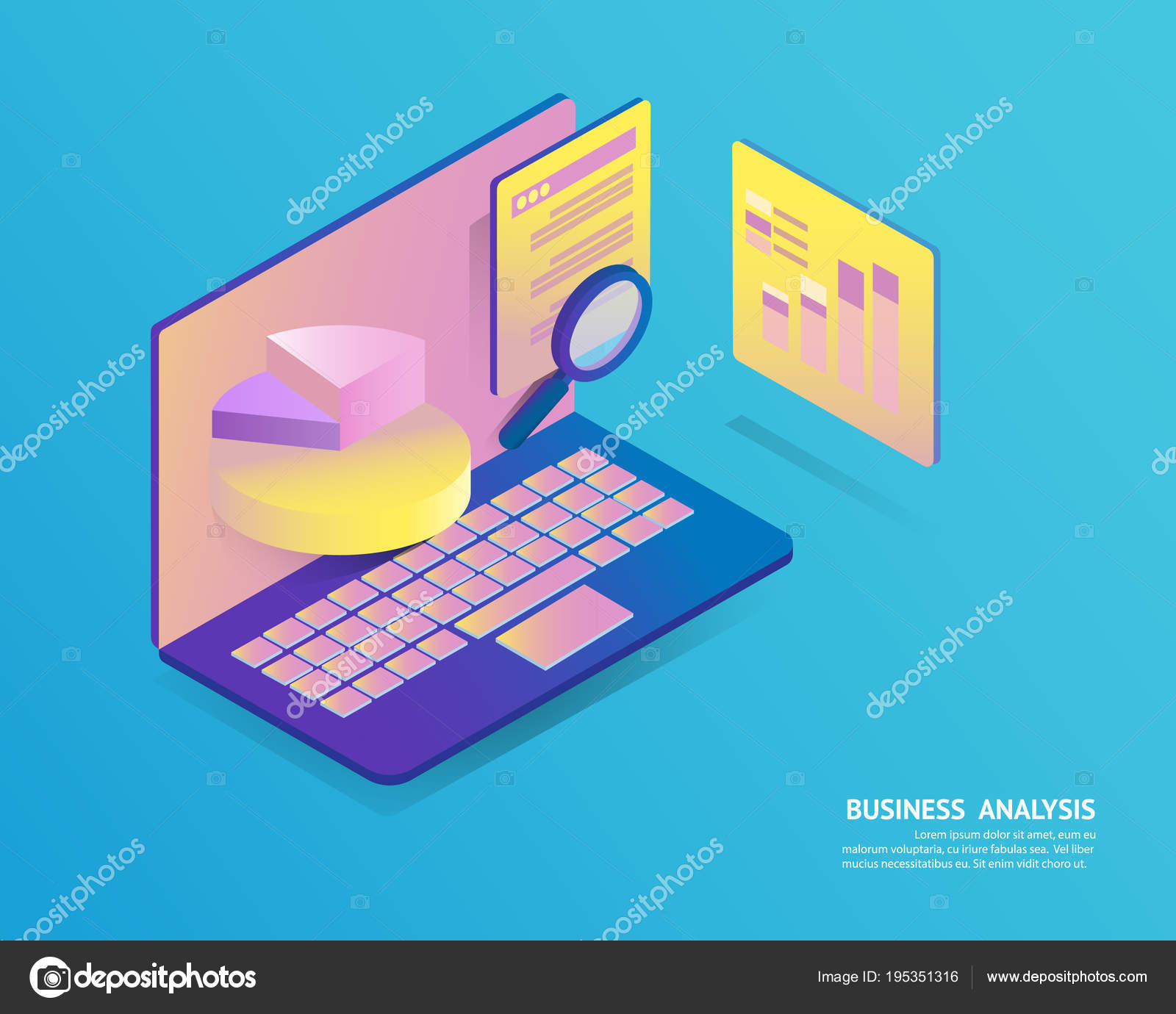 Business analysis system. vector illustration Stock Vector by ...