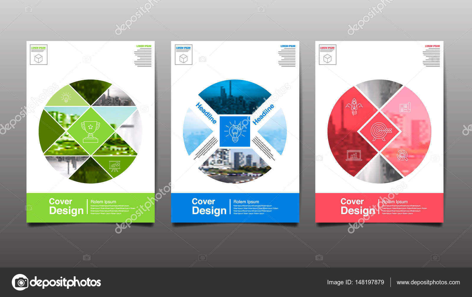 Poster , Flyer Template, Circle Abstract Background, vector Stock ...