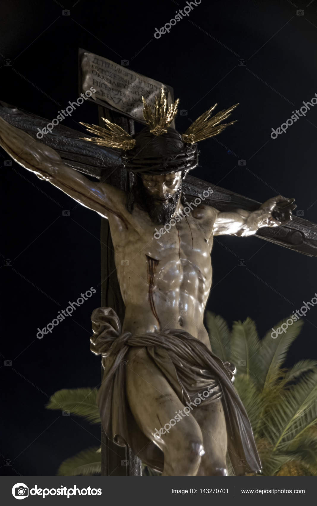 Jesus Died Cross Holy Week Seville Brotherhood Calvary – Stock ...