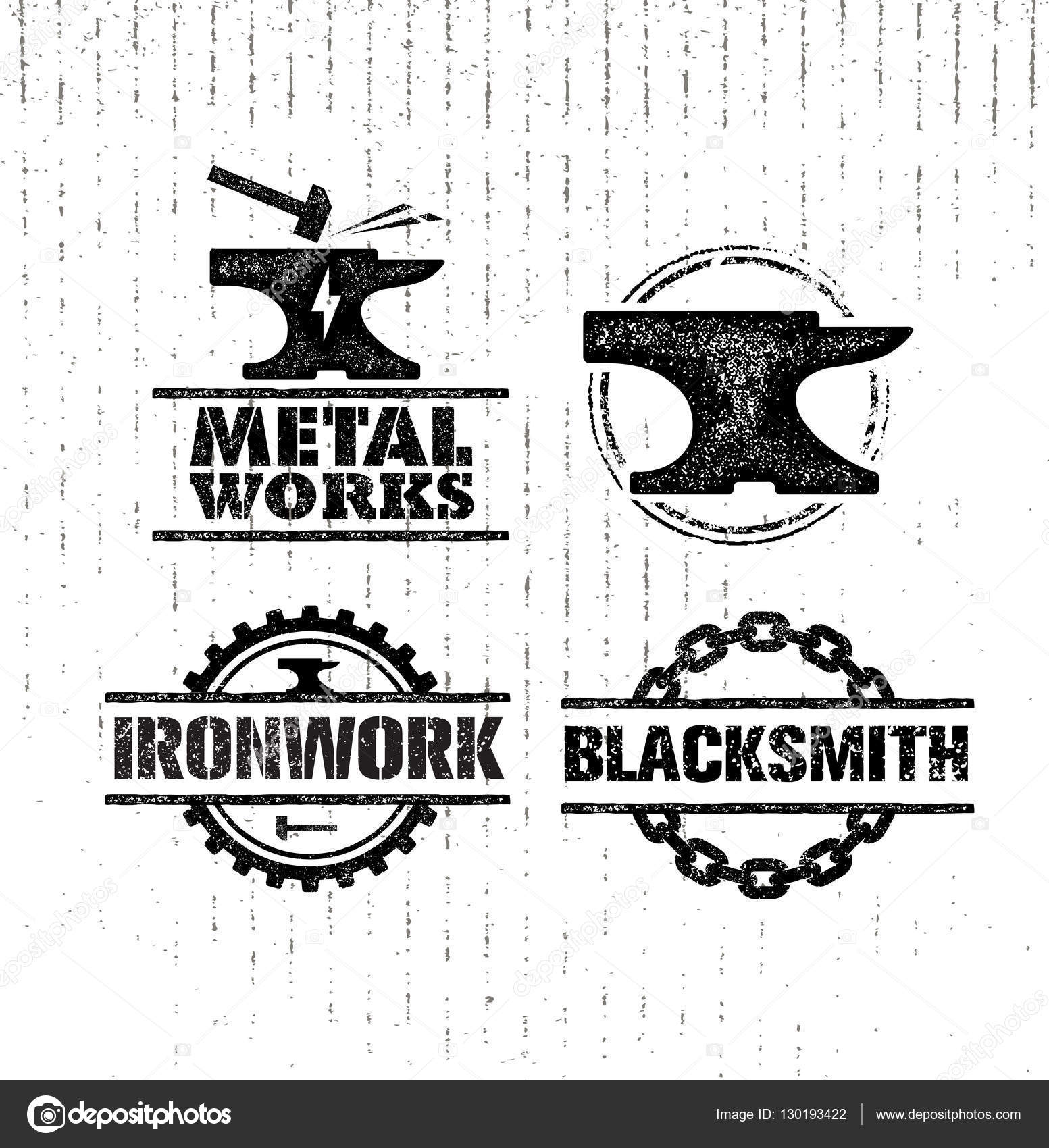 Logotype of metal works Stock Vector Image by ©wow.subtropica #130193422